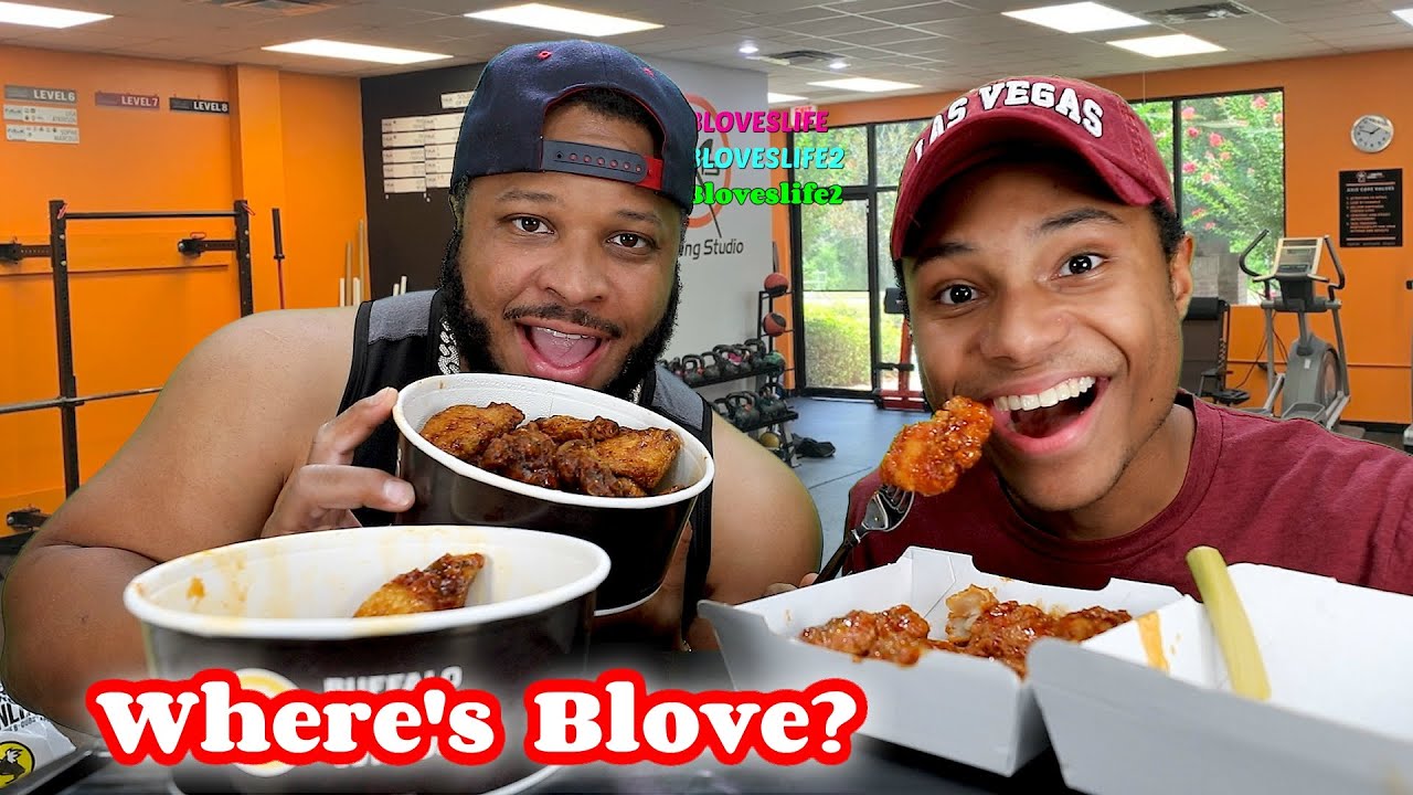 I munch fried chicken wings while chatting economy