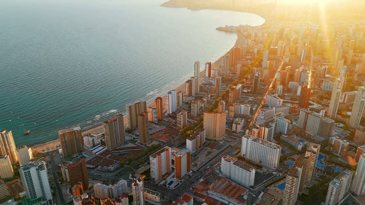 Benidorm, Spain: Drone views of the Mediterranean's skyline giants
