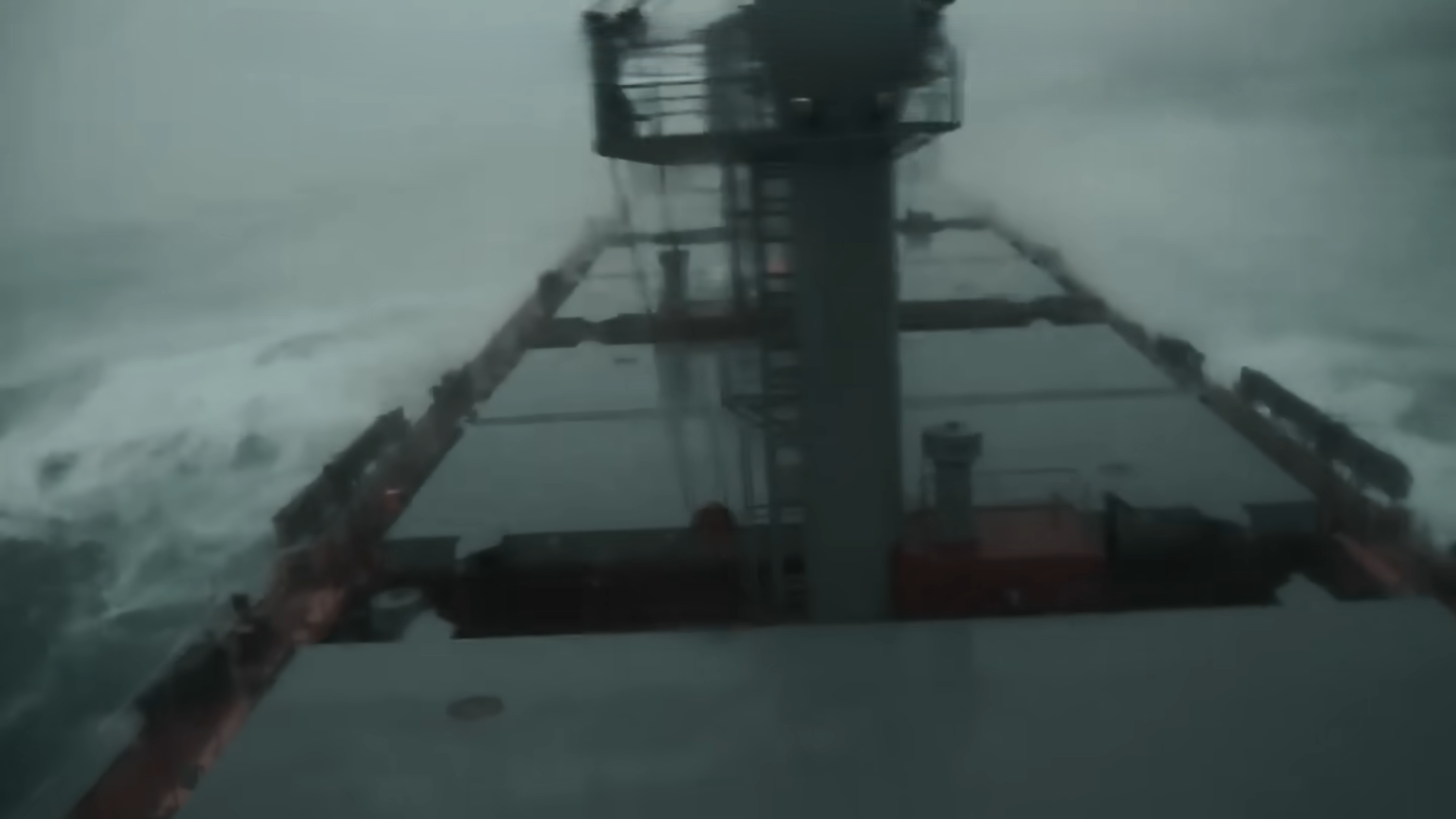 What happens when a cargo ship sails into a category 4 hurricane