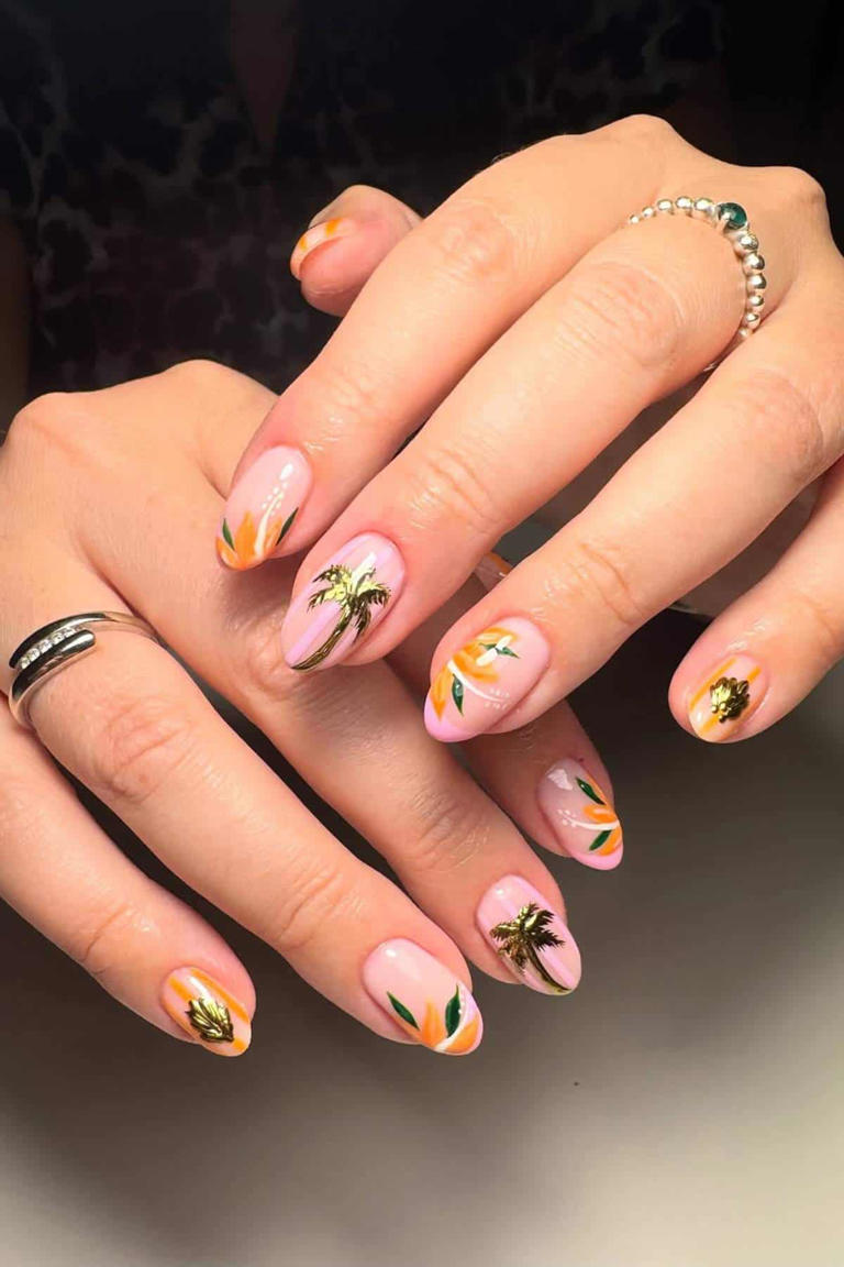 35 short spring break nail designs for sunny getaways