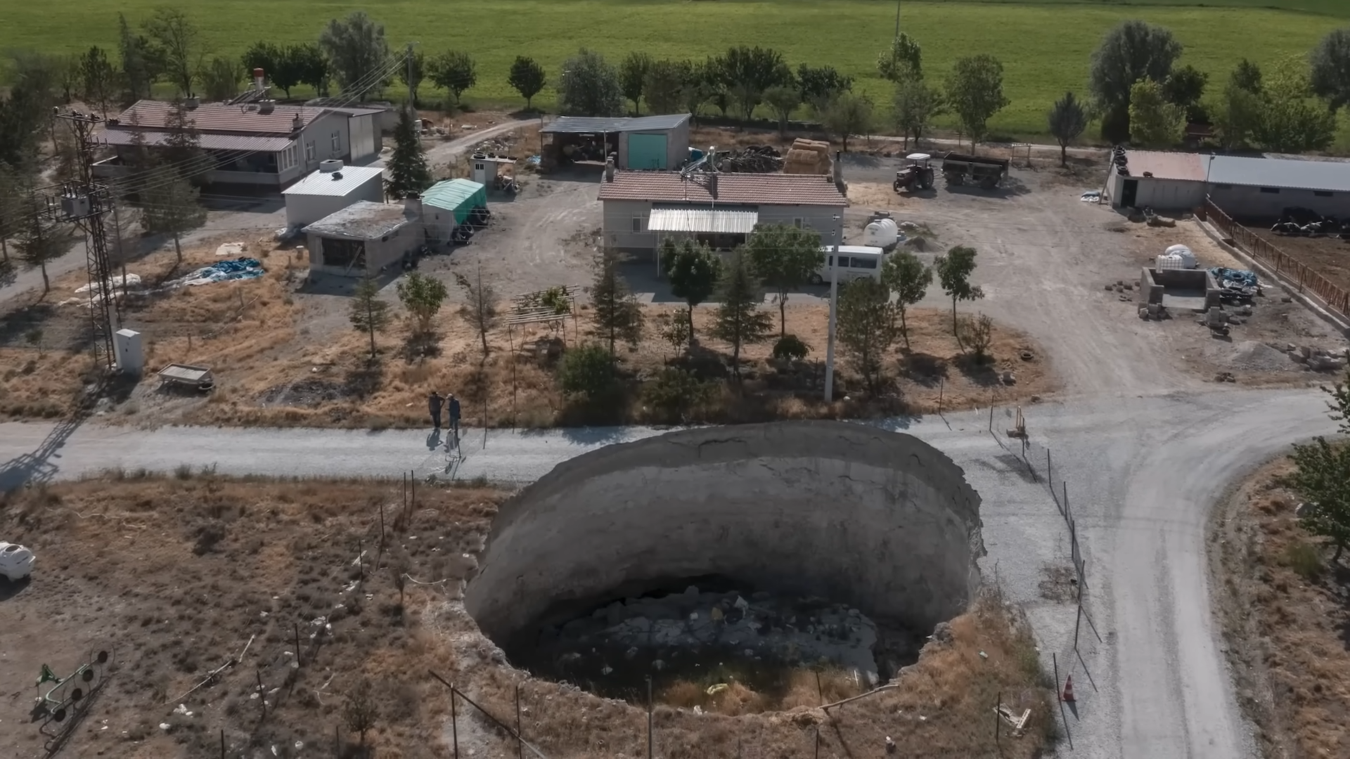 This construction pit nearly swallowed a worker alive