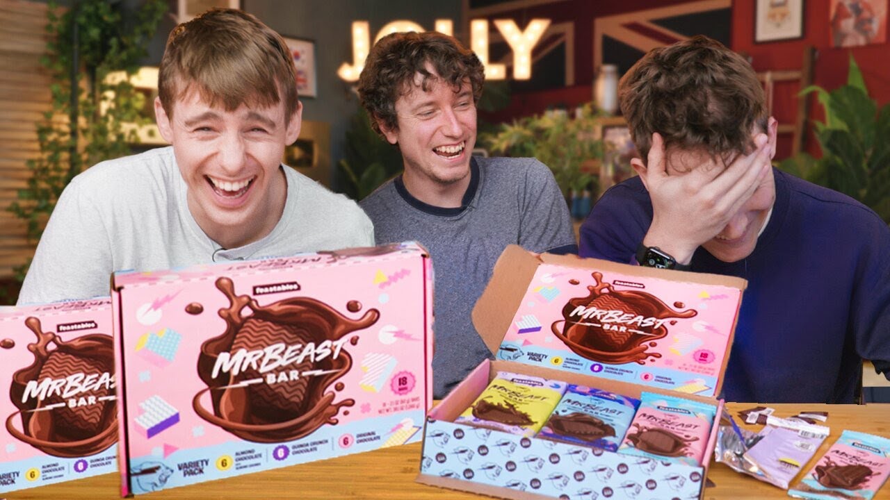 British friends try MrBeast chocolate & win mystery prizes!