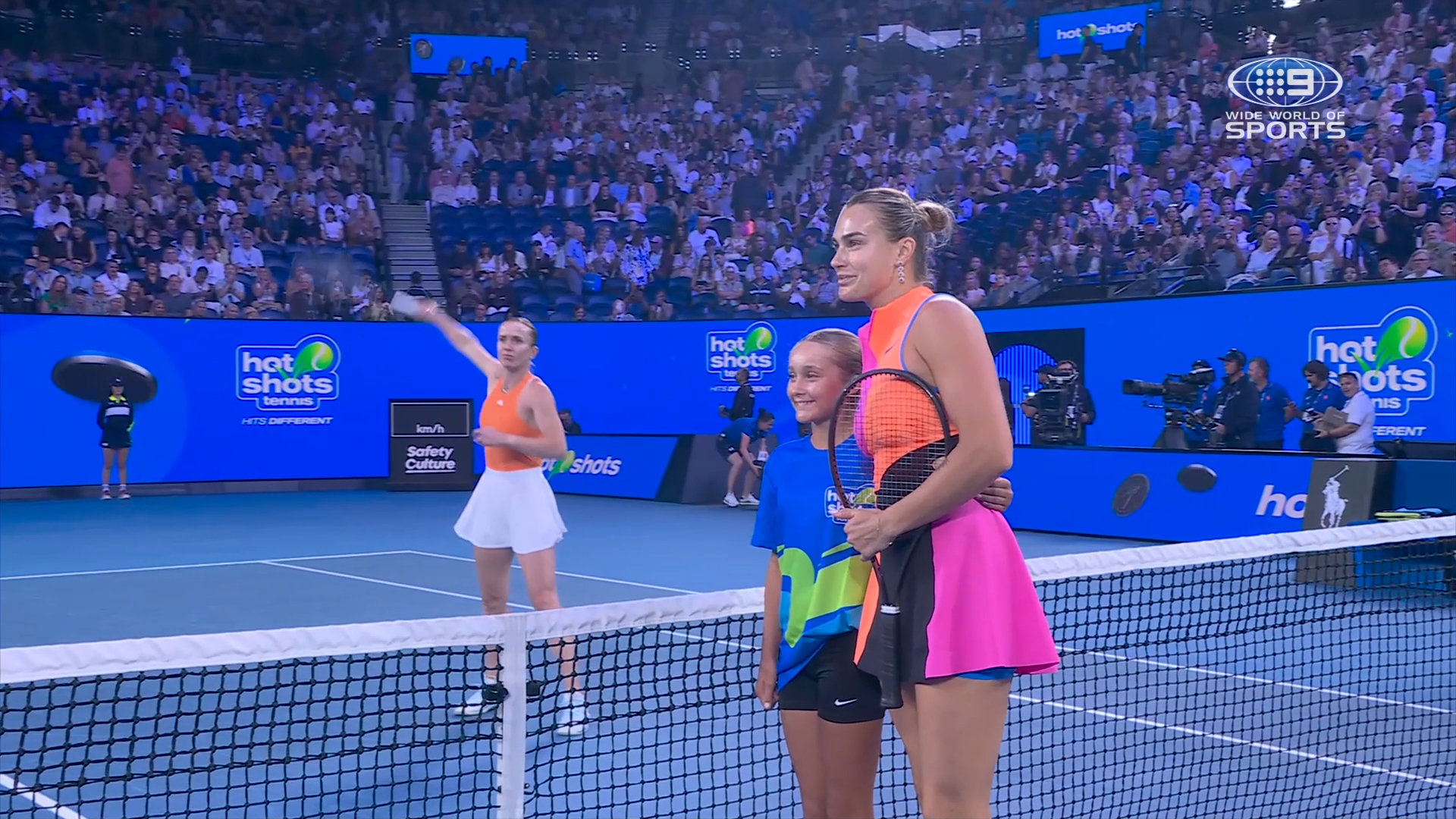 Separate photos taken before semi-final