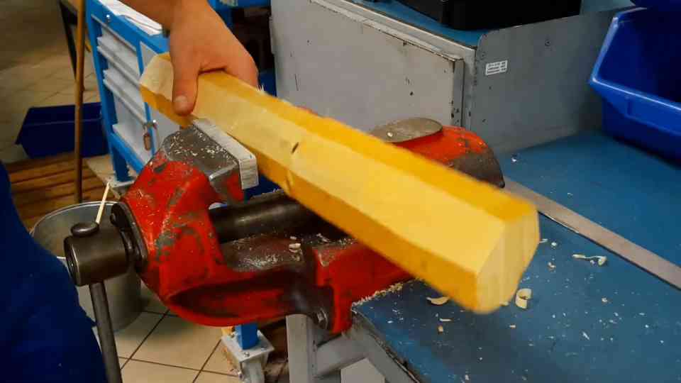 Axe restoration video with burned handle