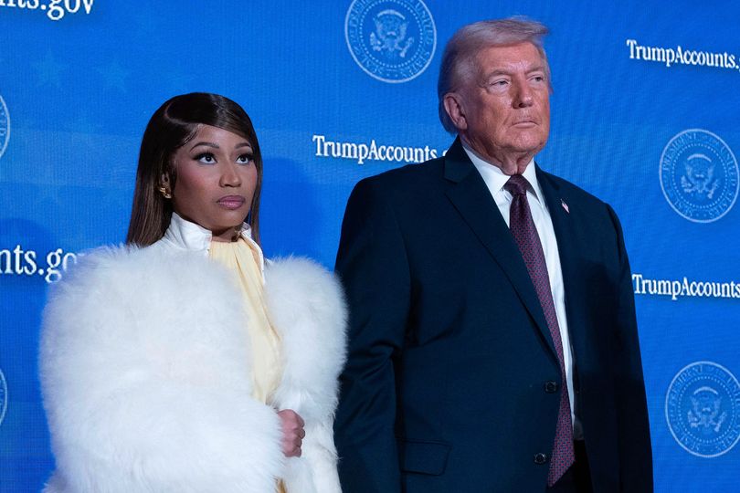 Nicki Minaj critics spot the awkward moment Donald Trump seems to ...