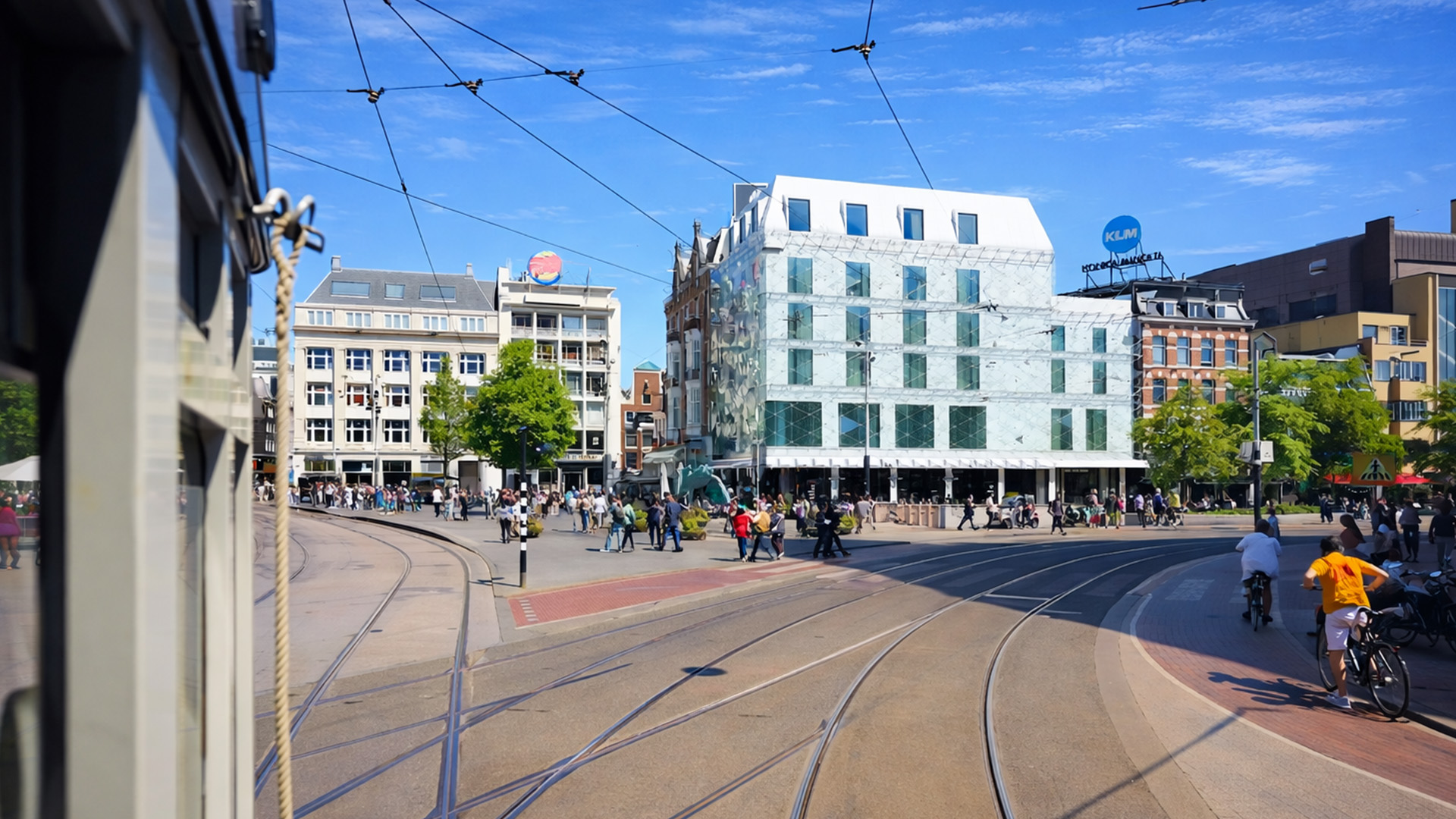 Historisk trikketur gjennom Amsterdams ikoniske landemerker i 4K