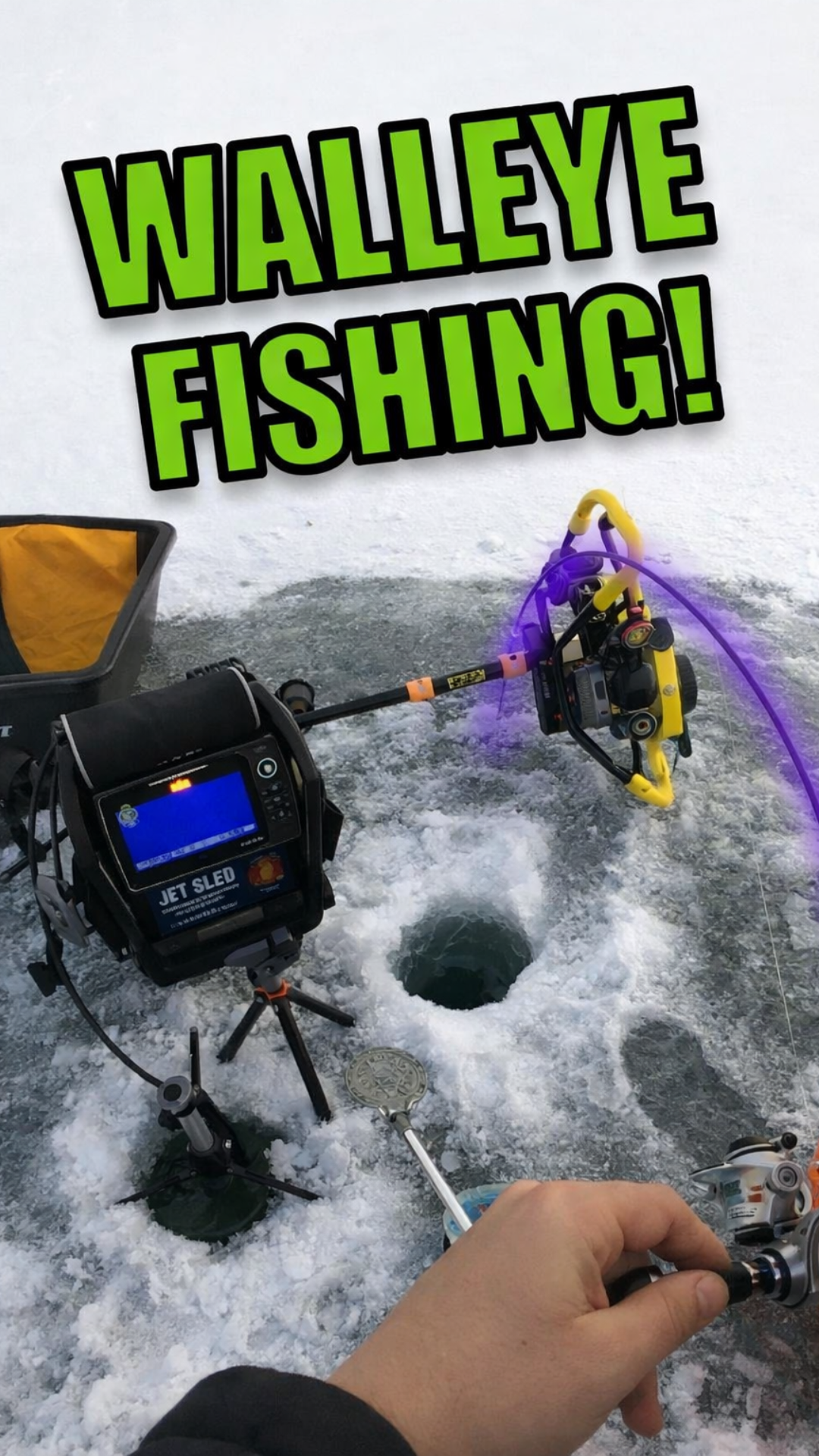 Ice fishing walleye on structure tips and techniques
