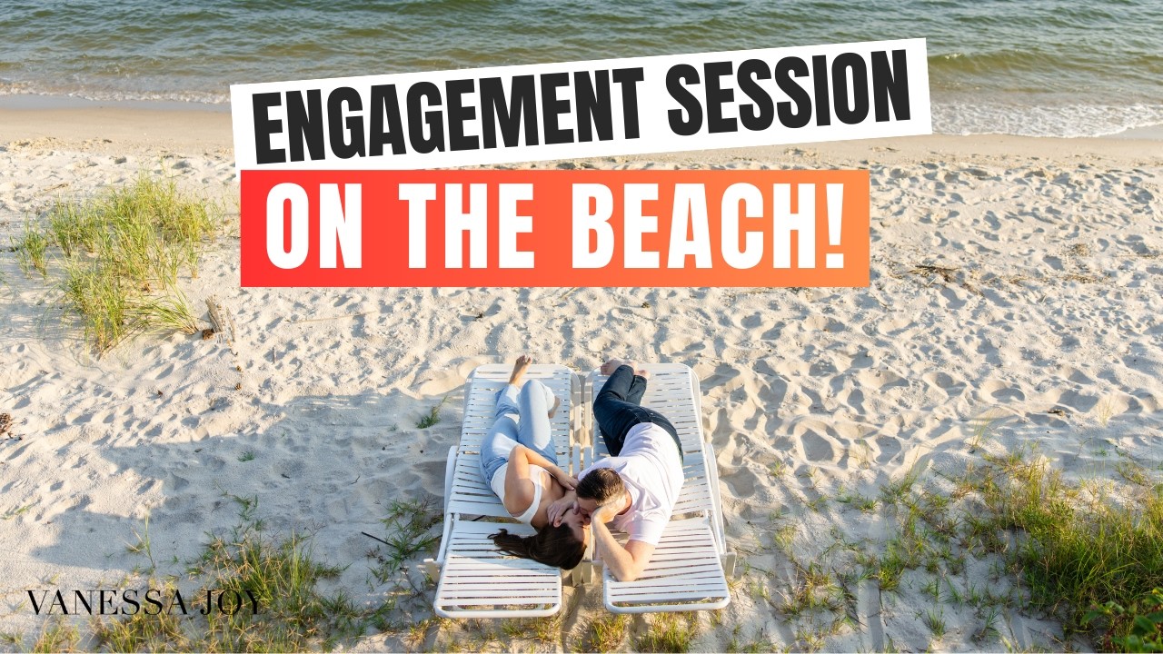 Real engagement session behind the scenes | Natural posing at Sunset Beach