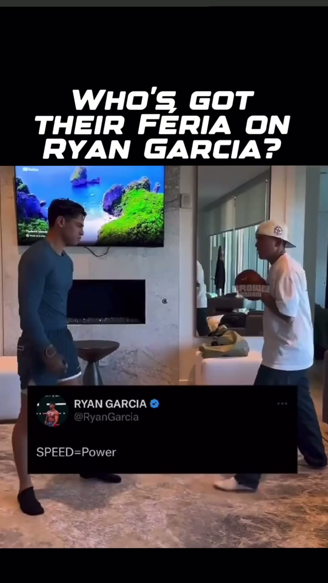 Who’s rockin with Ryan Garcia #HaneyGarcia