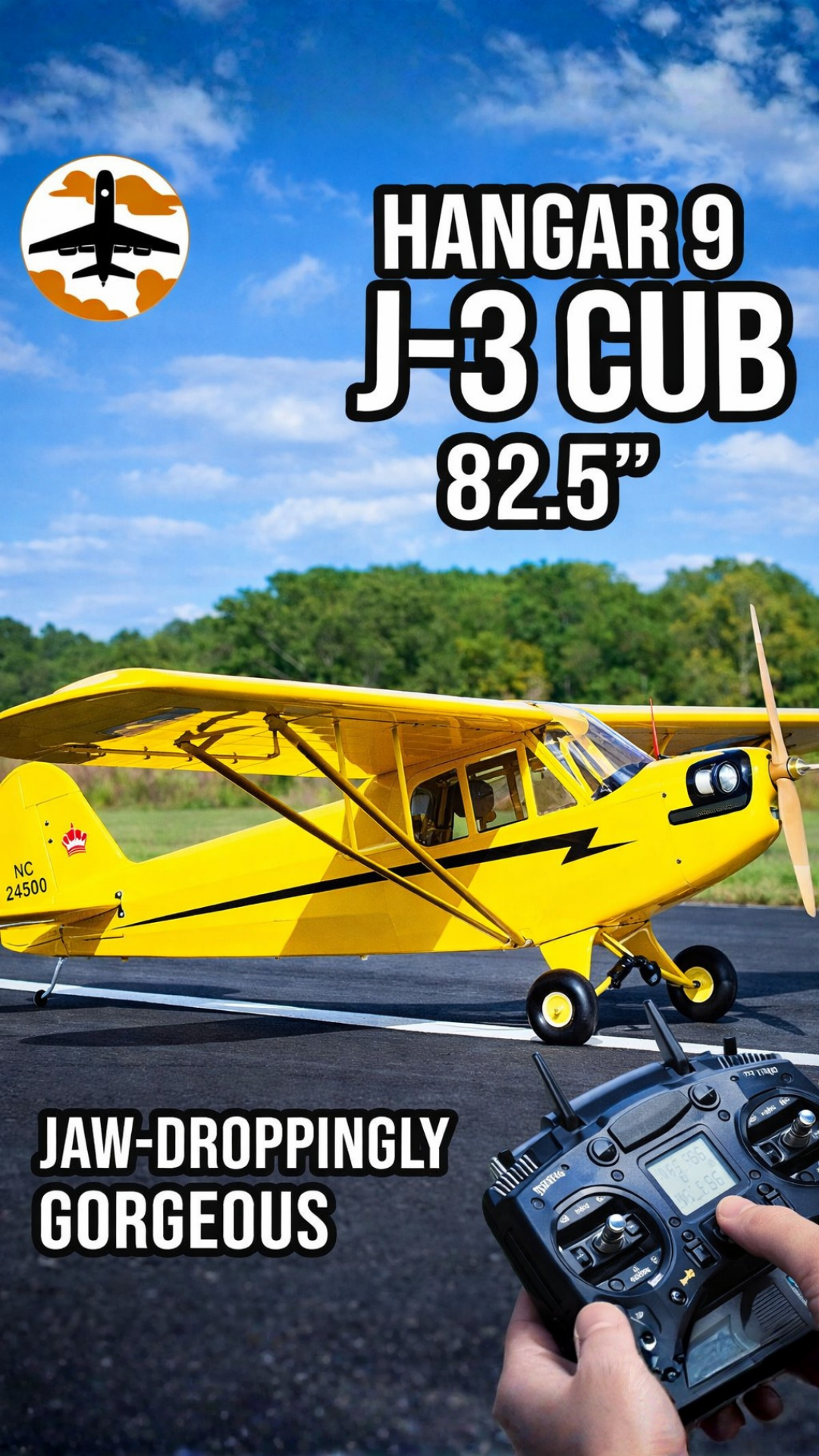 Hangar 9 J-3 Cub 82.5 big, bold & absolutely beautiful RC plane review