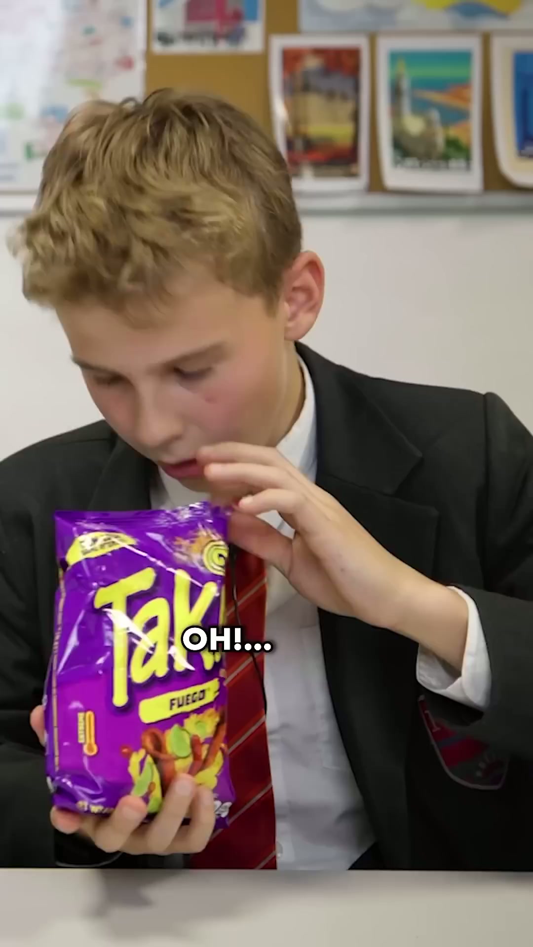 Kids try Takis Fuego for the first time! Spicy snack challenge 🔥