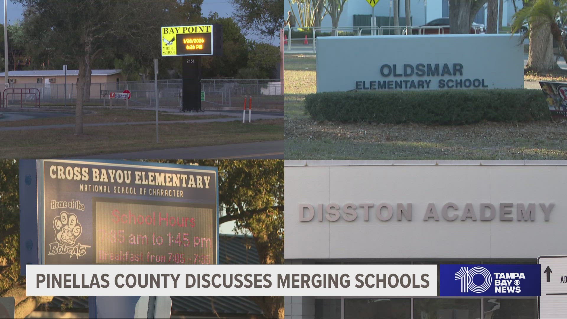 Pinellas County discusses merging schools