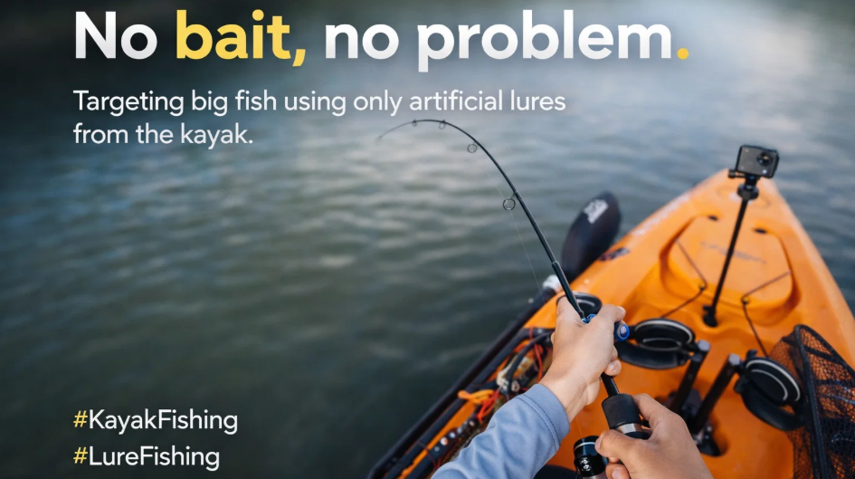 Kayak fishing without bait! Lures only challenge