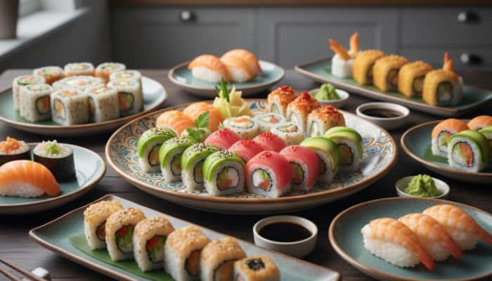 Popular sushi varieties loved for their fresh flavours