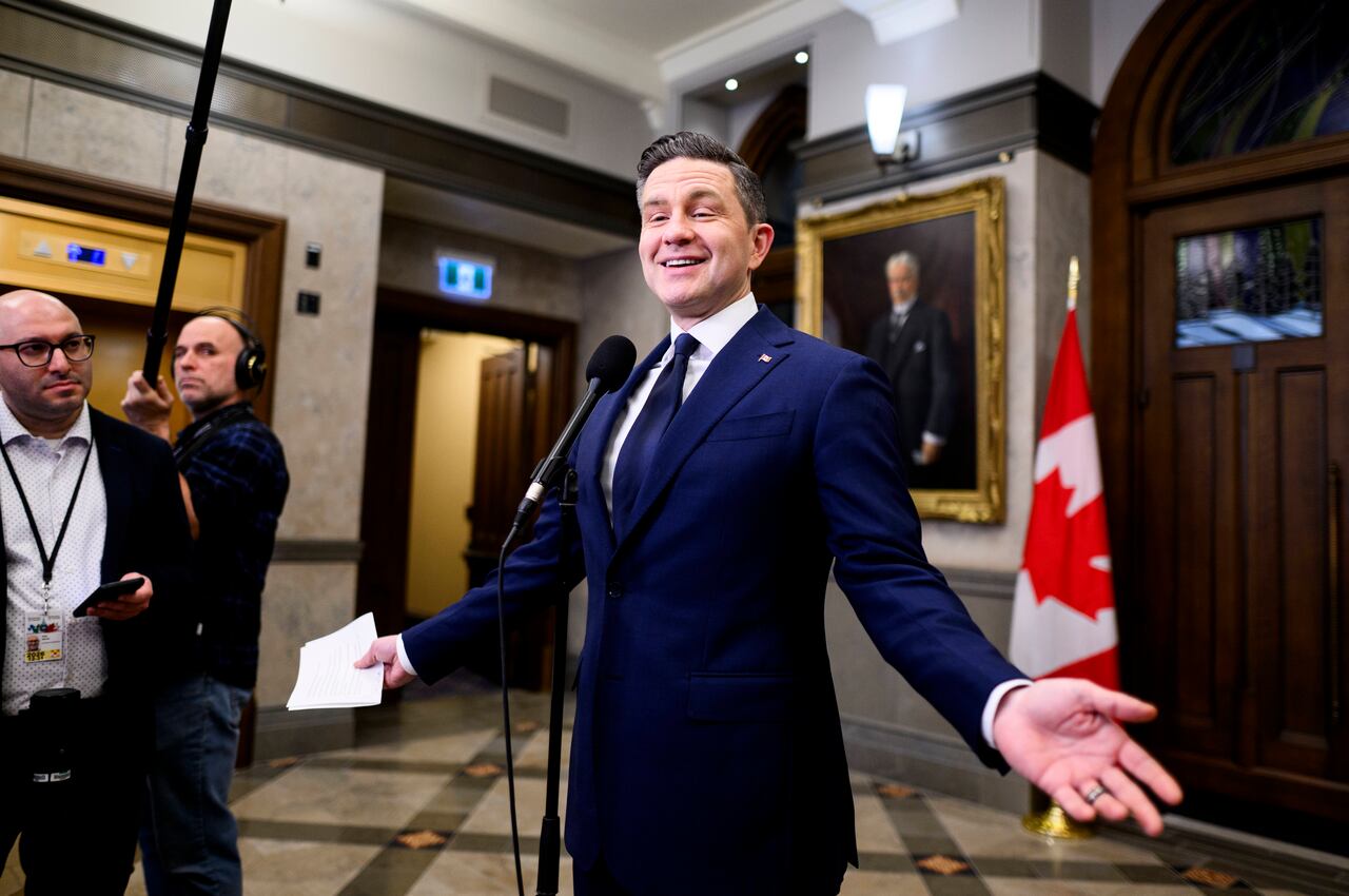 Poilievre courts delegates as he faces a must-win leadership review vote