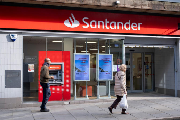 Full list of 44 Santander branches closing in 2026