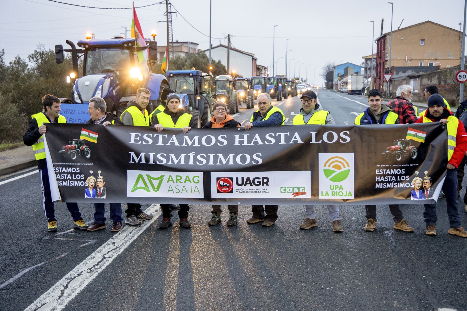 Salen las primeras tractoradas del jueves de protestas agrarias frente ...