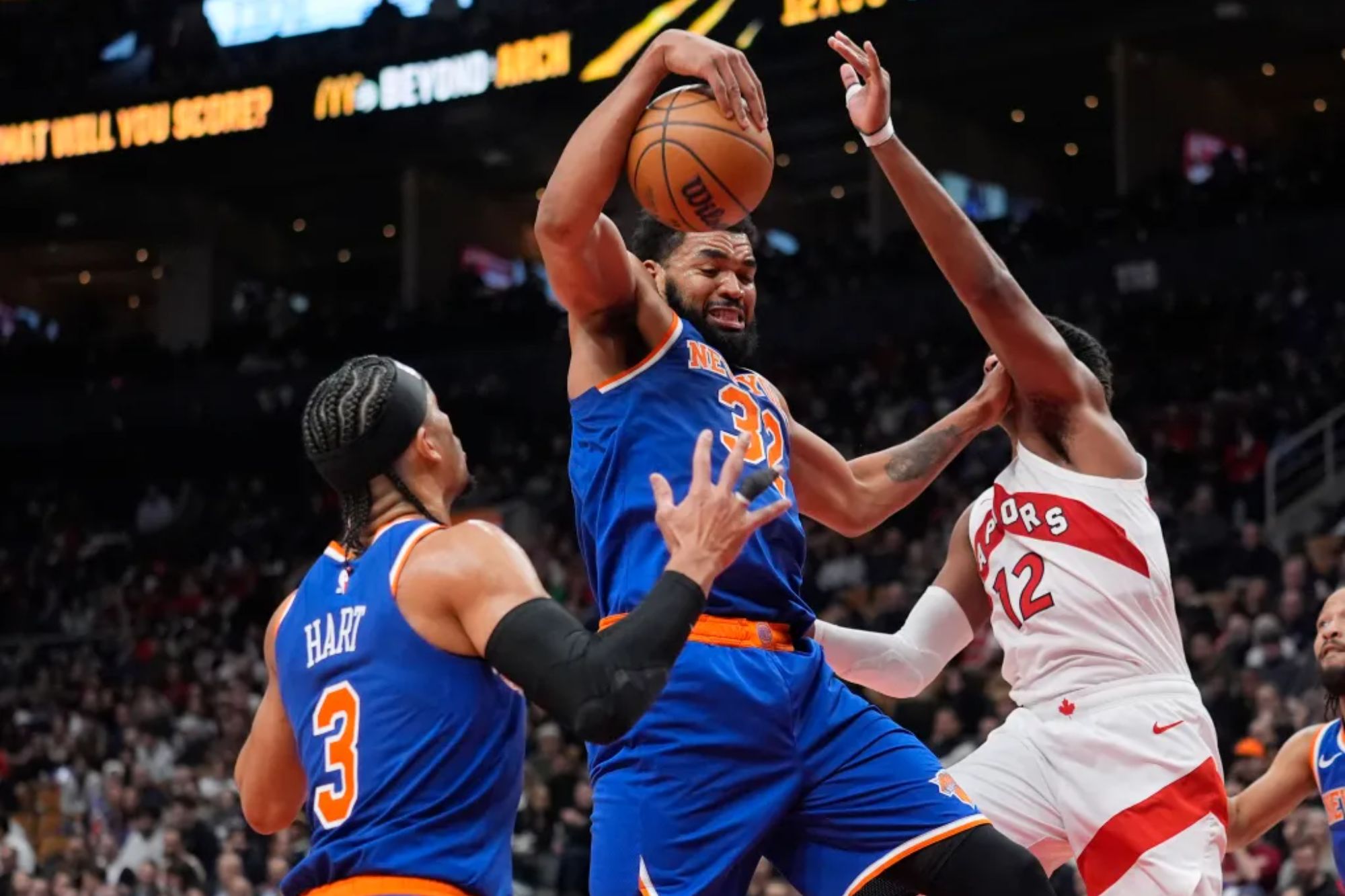 Knicks’ Karl-Anthony Towns shrugs off trade talk swirling around him