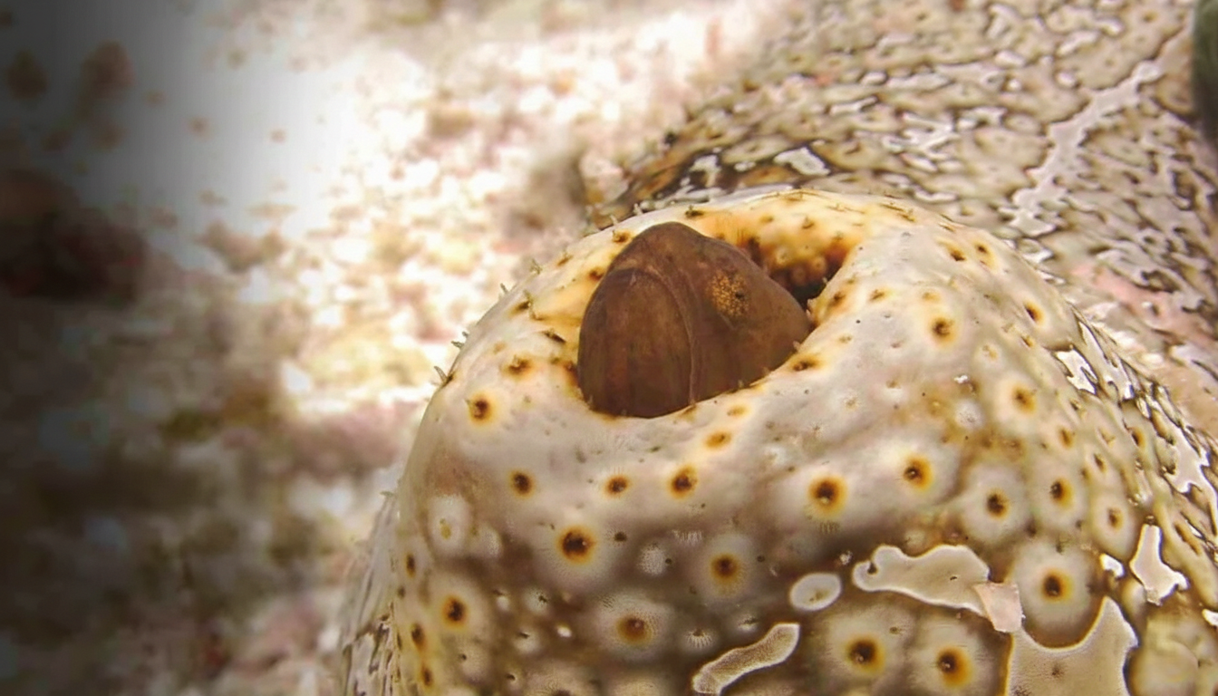 This fish hides where predators least expect - and it works