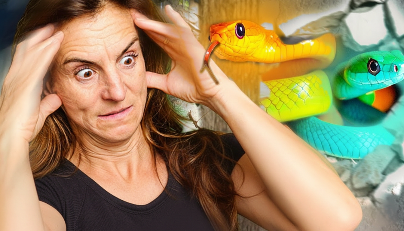 Catching escaped baby snakes becomes a tense race against time