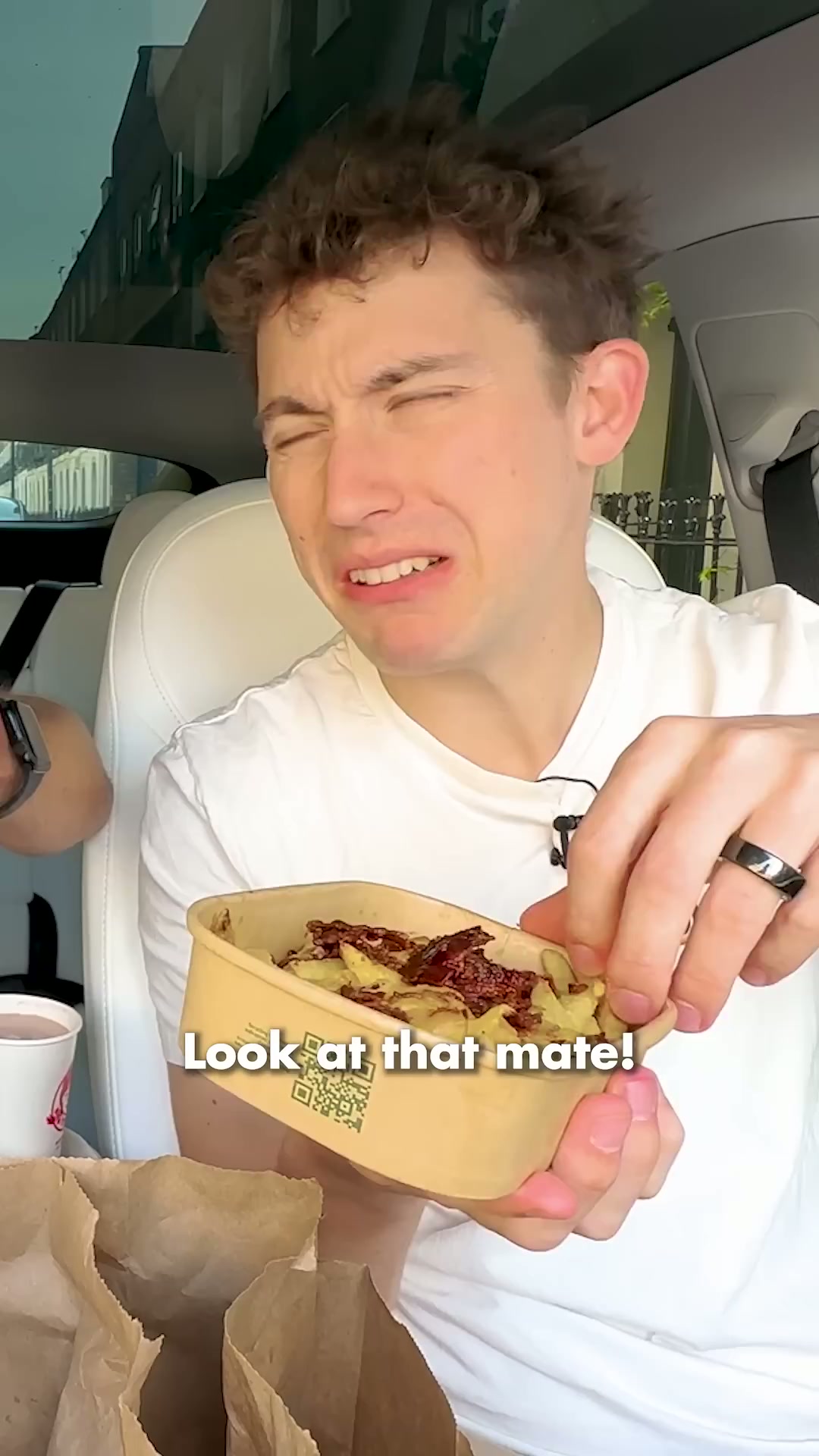 British guys try Wendy's Frosty & fries combo for the first time!