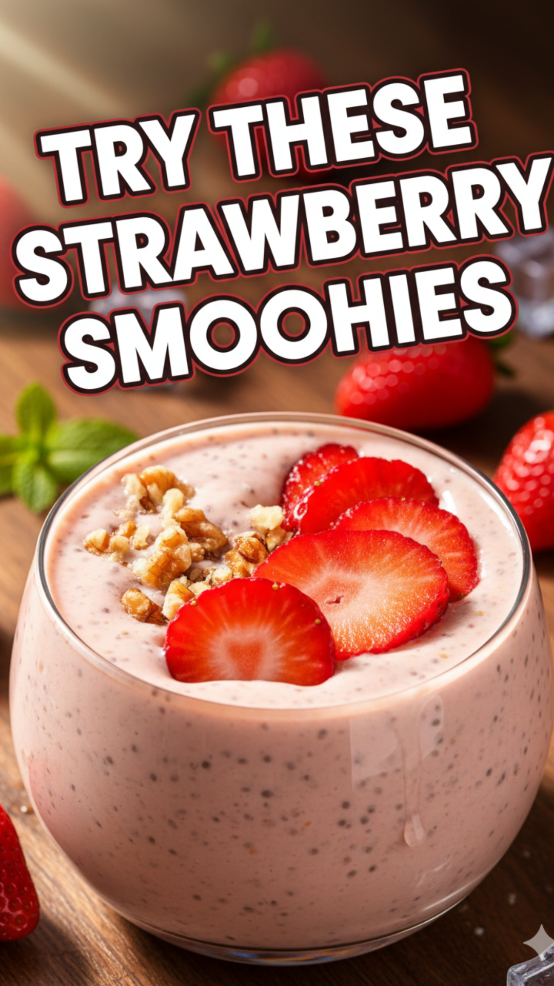 You have to try these strawberry smoothies