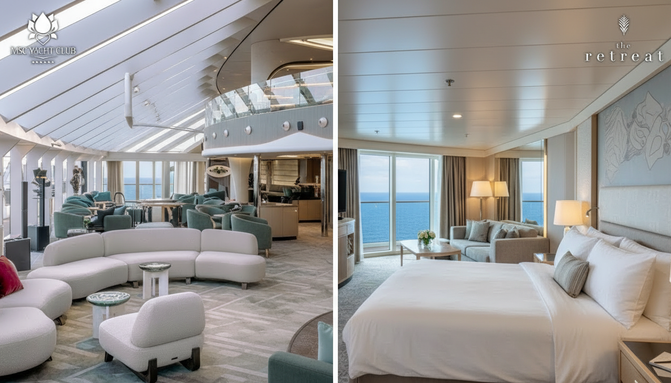 Is MSC's Yacht Club better than Celebrity's Retreat?