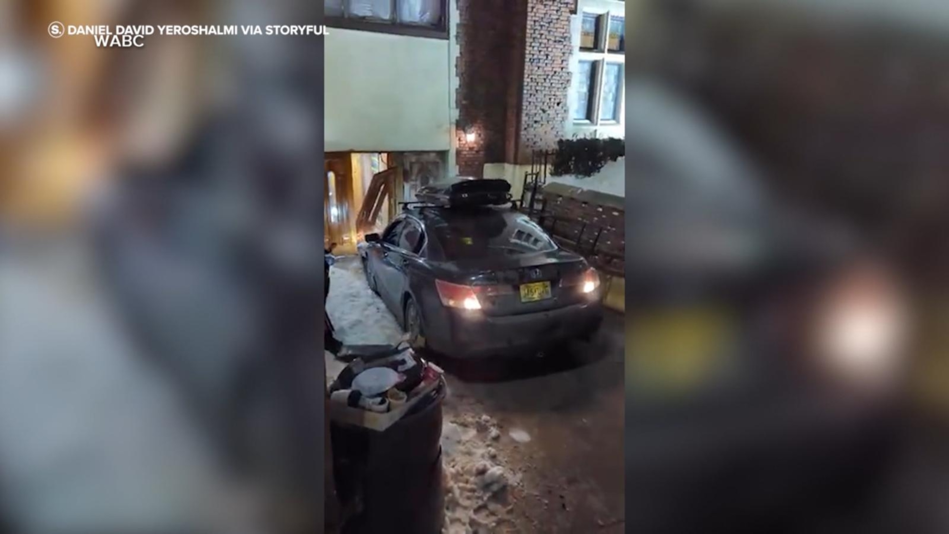 Driver in custody after car crashes into Chabad World Headquarters in ...