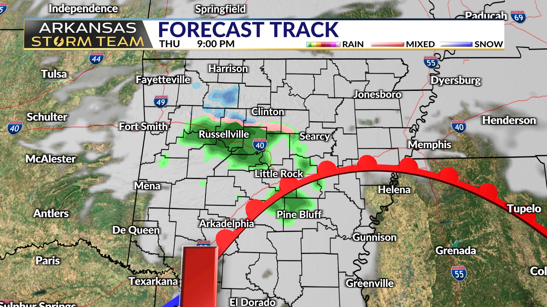 Melting today; rain & snow tonight
