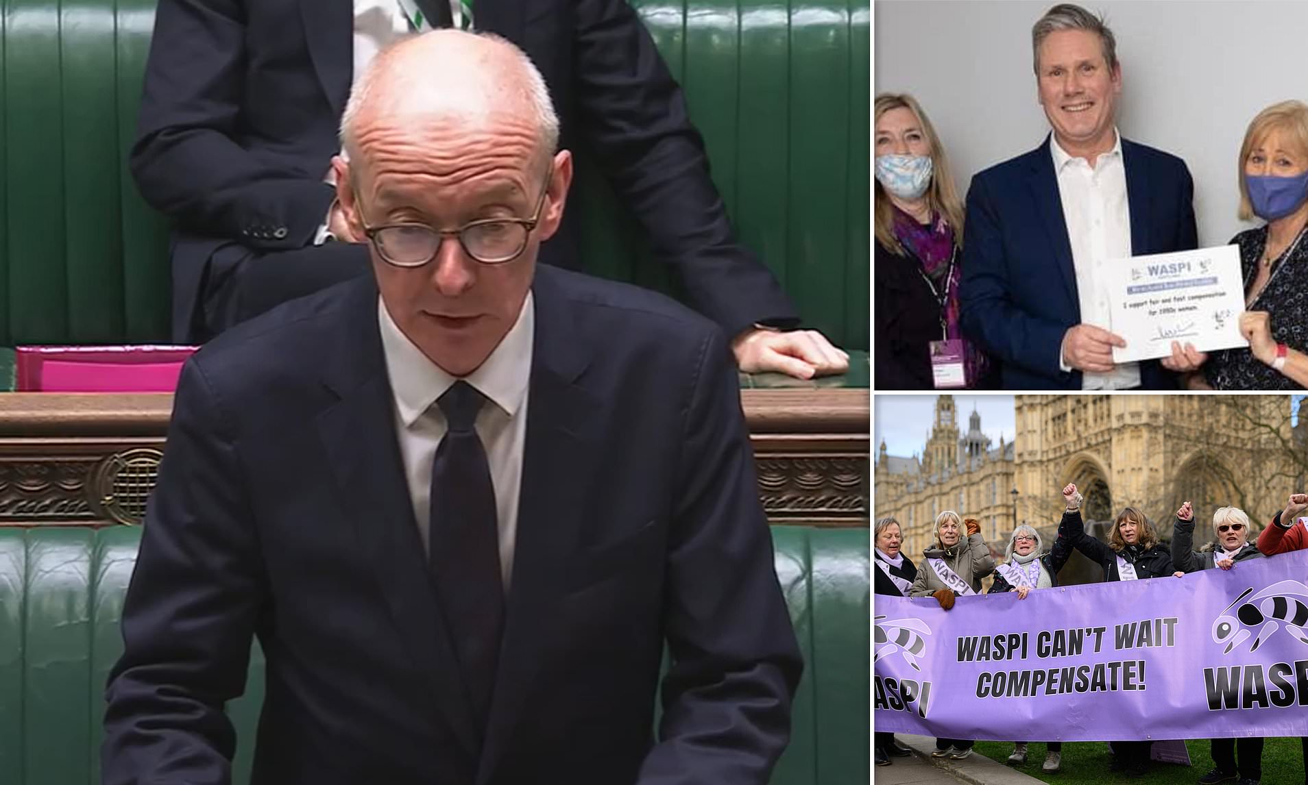 Labour hypocrites 'show contempt' for Waspi women as ministers say they ...
