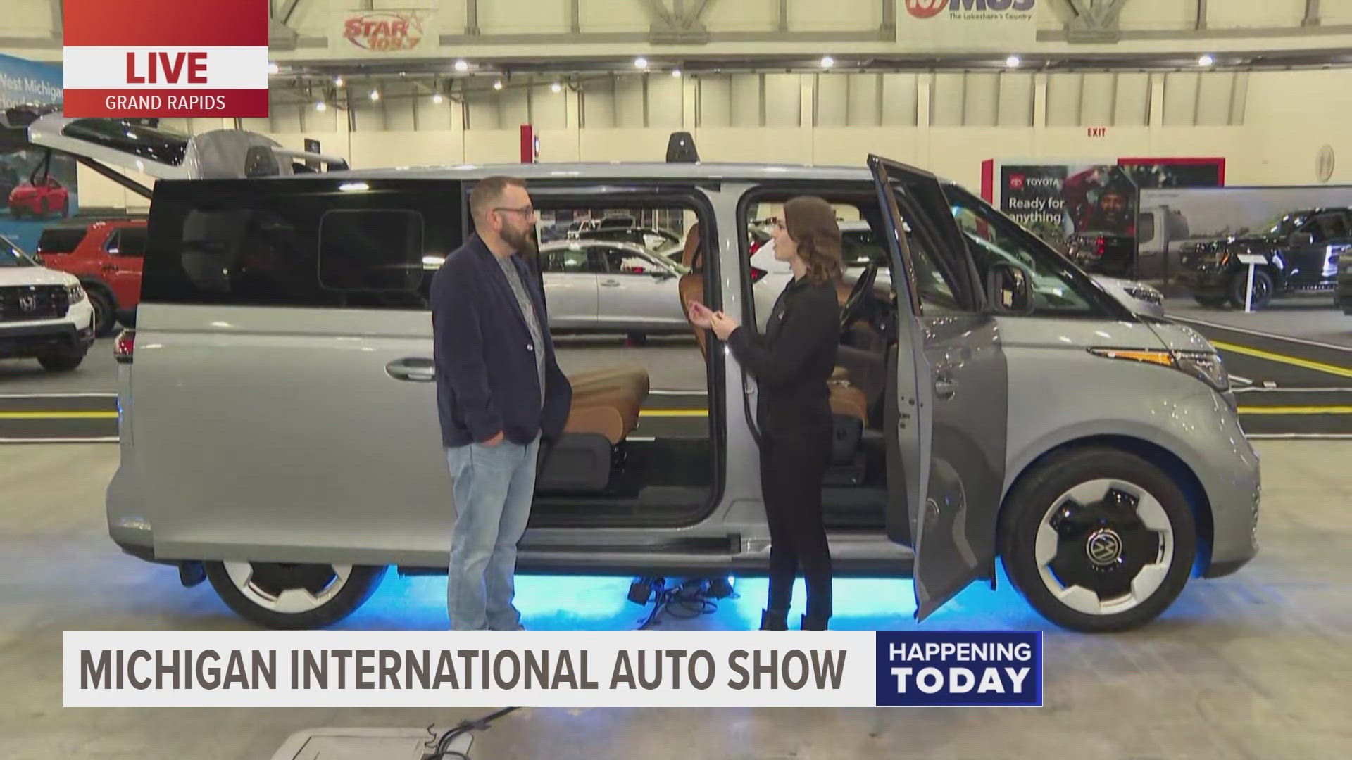 Michigan International Auto Show featuring dozens of electric vehicles