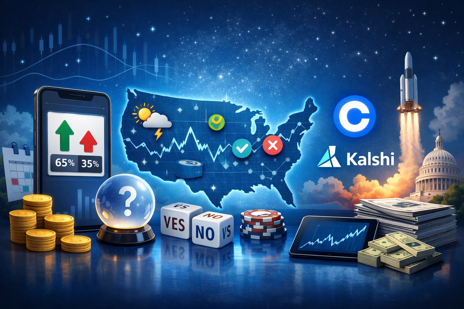 Coinbase rolls out Kalshi-powered prediction markets across all 50 US ...