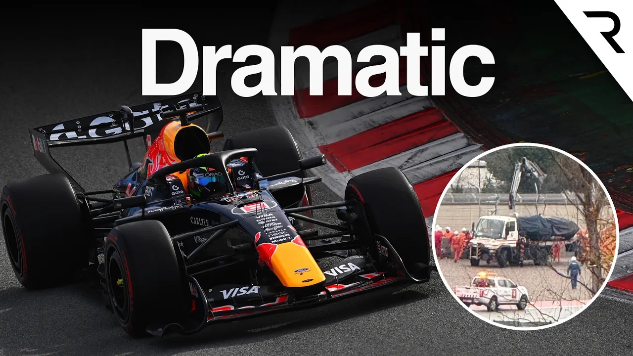 A batida na última curva que mudou tudo... teste da Red Bull 2026
