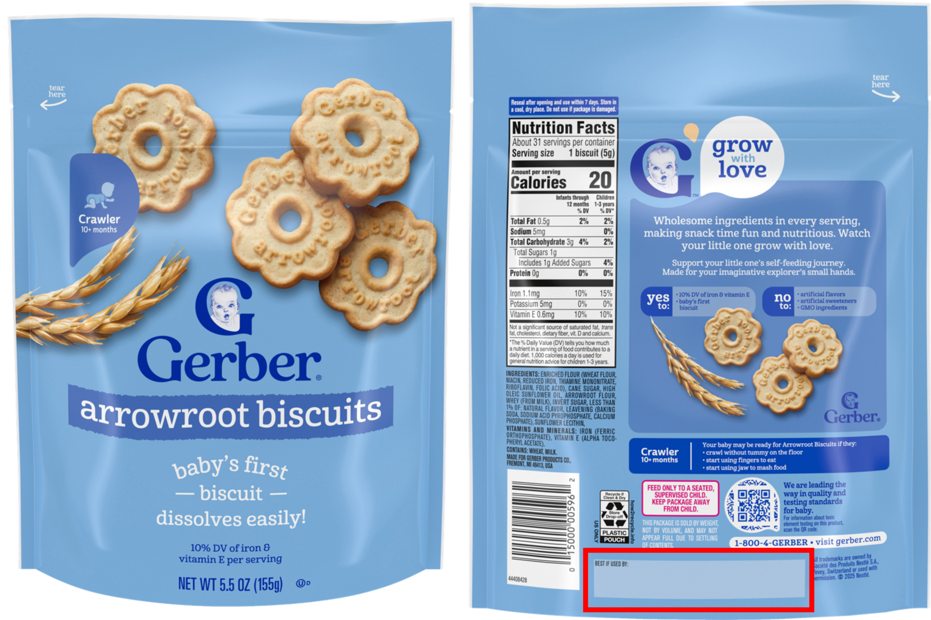 Baby biscuits recall — should not feed to child