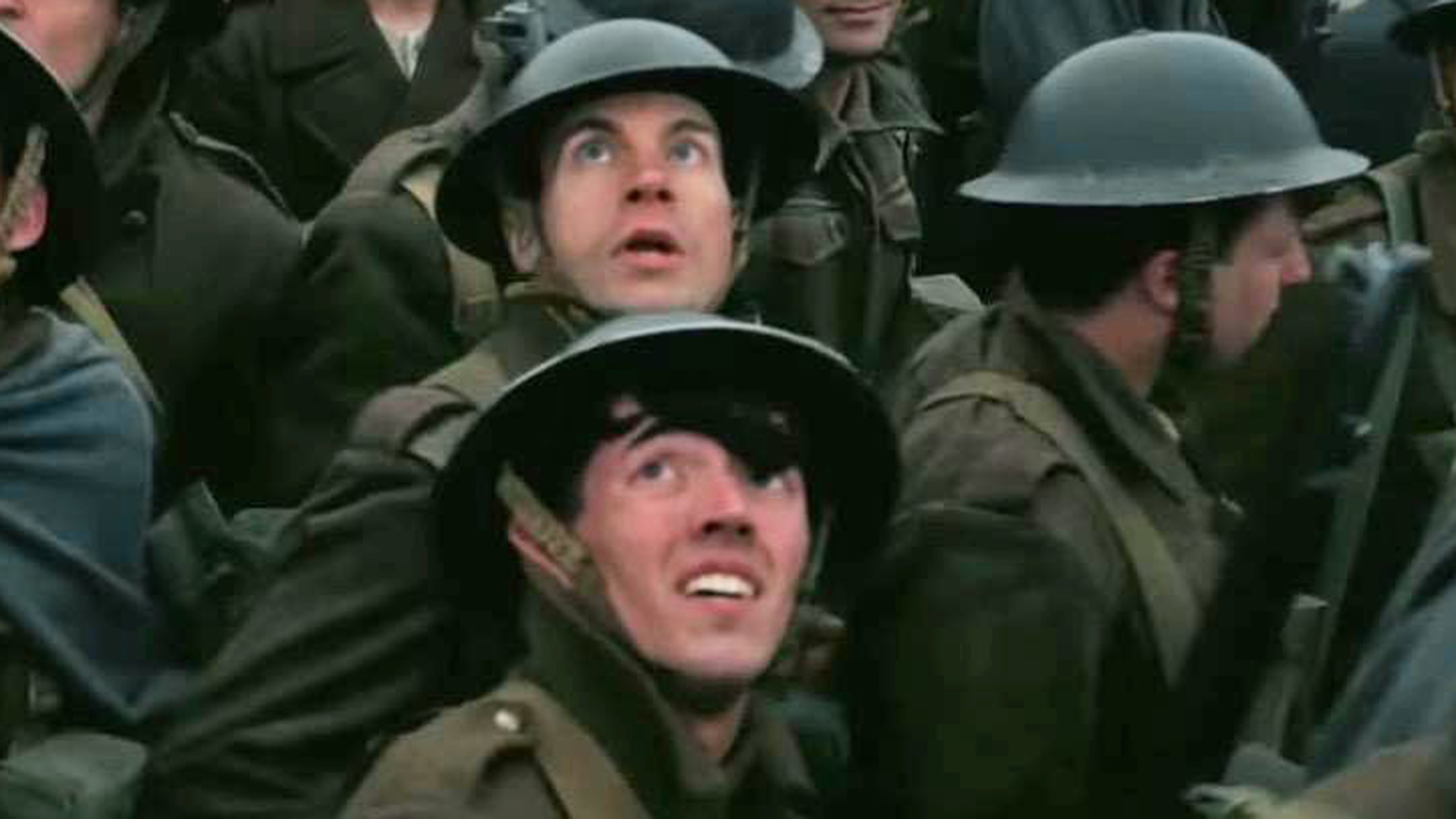 Movie extras causing chaos in a scene