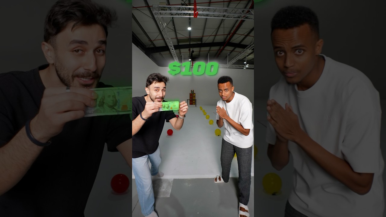 Balloon race for $100 with Abu Falah 🎈💵