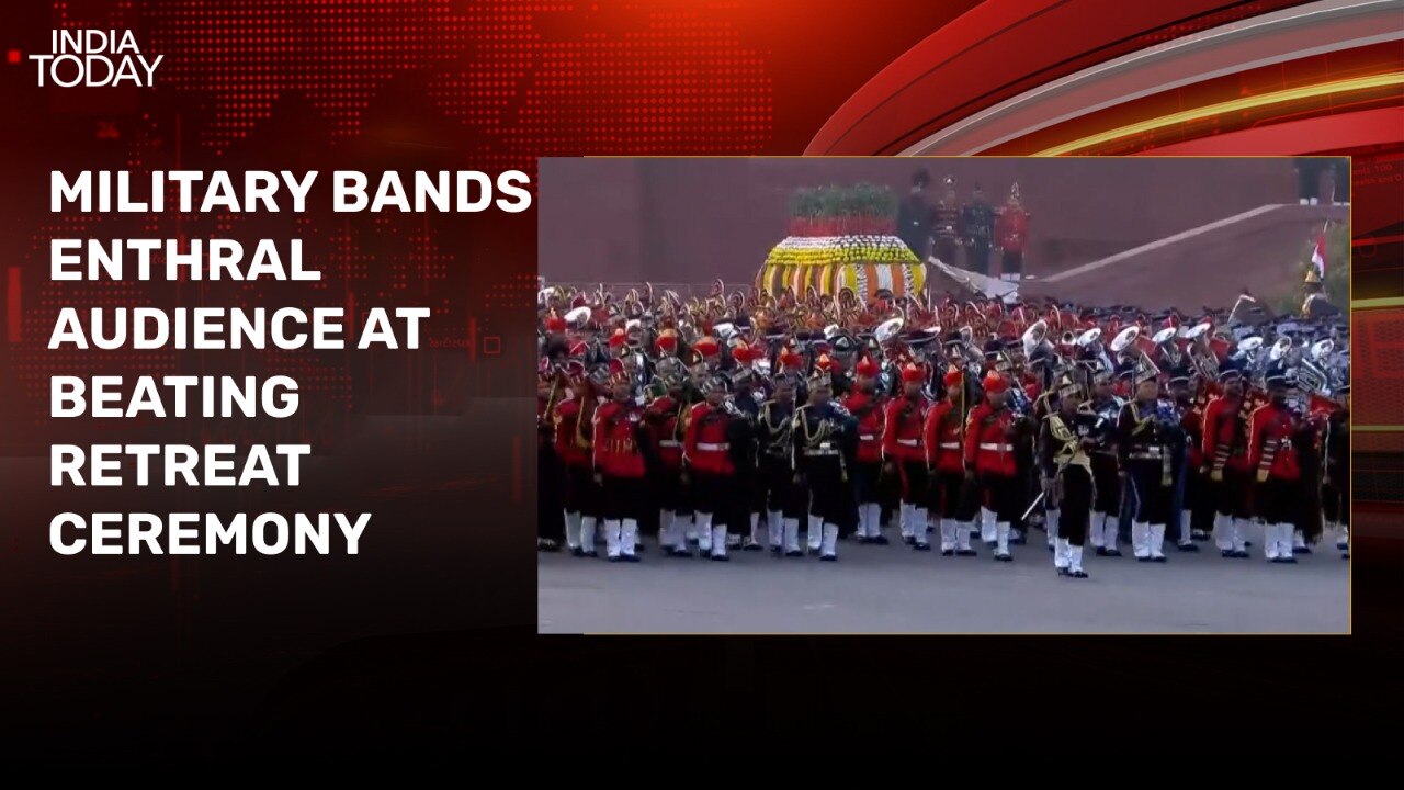 Beating Retreat ceremony: Military bands regale audience with foot ...