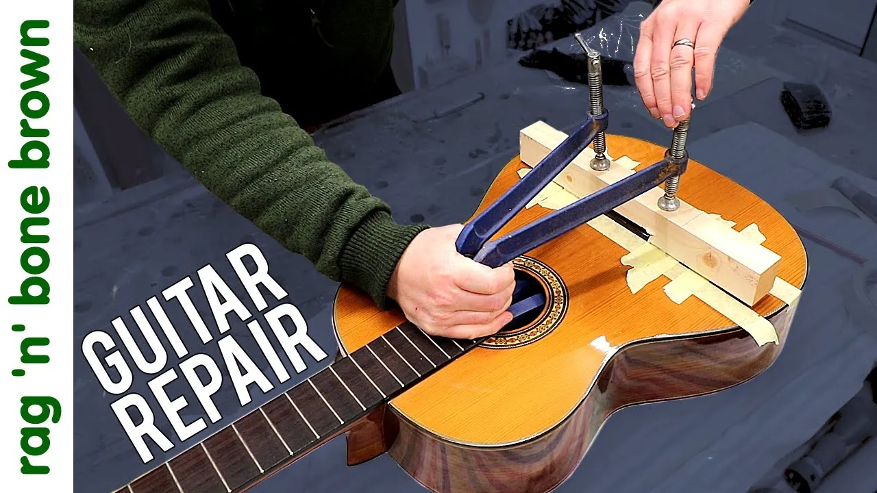 Most things can be fixed at home for way cheaper - guitar bridge repair