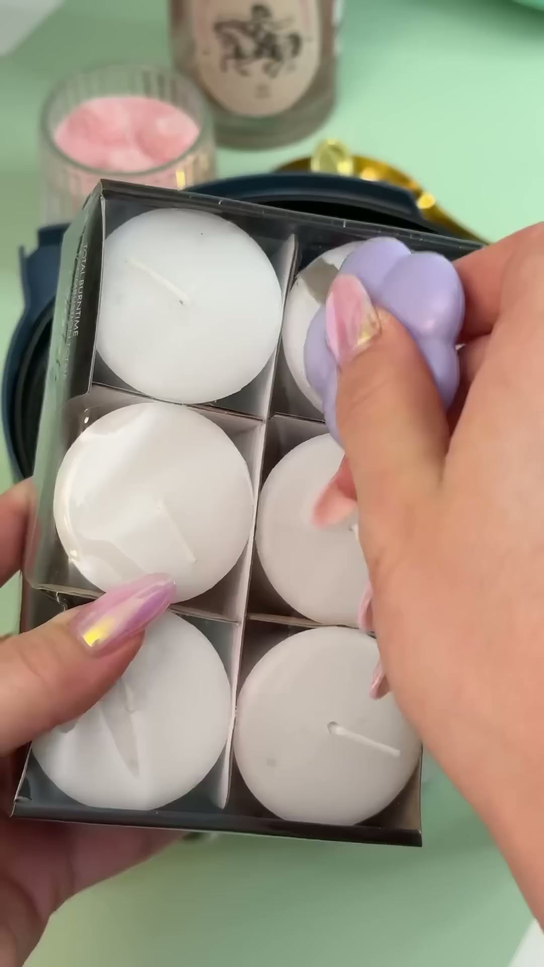 DIY flower-filled candle | ASMR magic 🌸