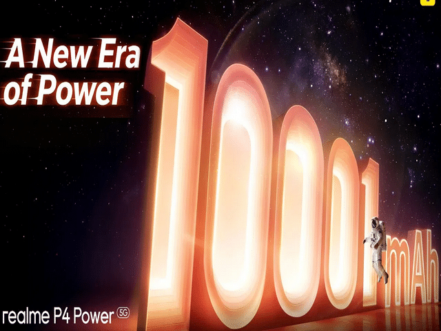 Realme P4 Power 5G launched in India with massive 10,001mAh battery ...