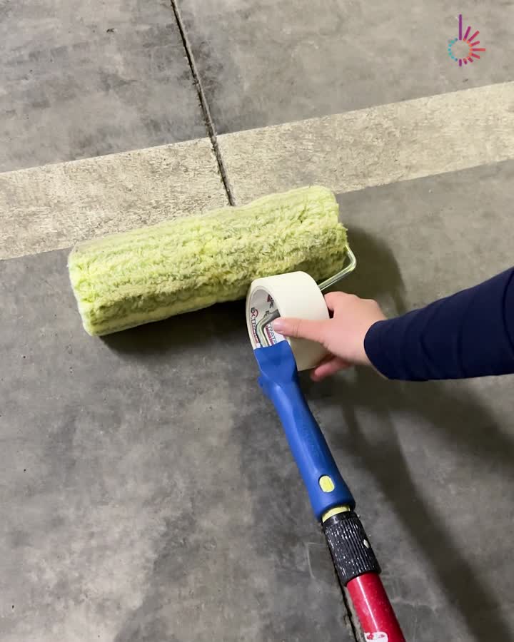 Tape roller hack for quick painting