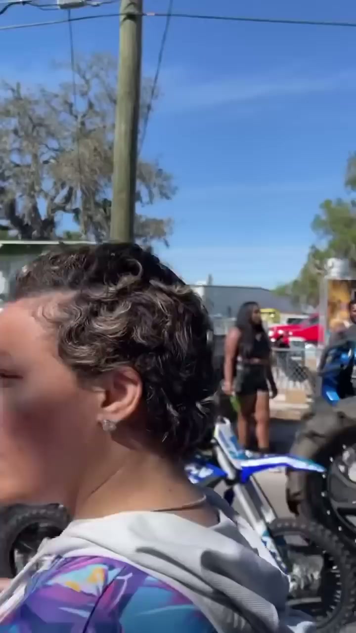 Magic Boys Riding thru the Block Party in BIG ATV’s