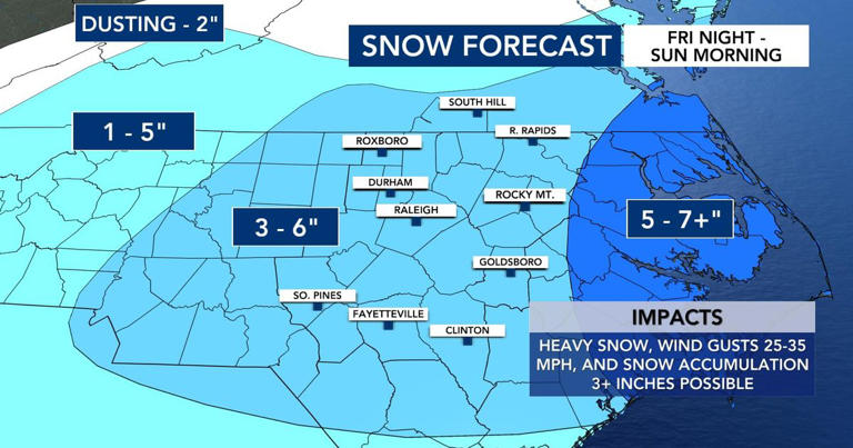 3+ inches of snow likely this weekend, winter storm watch issued