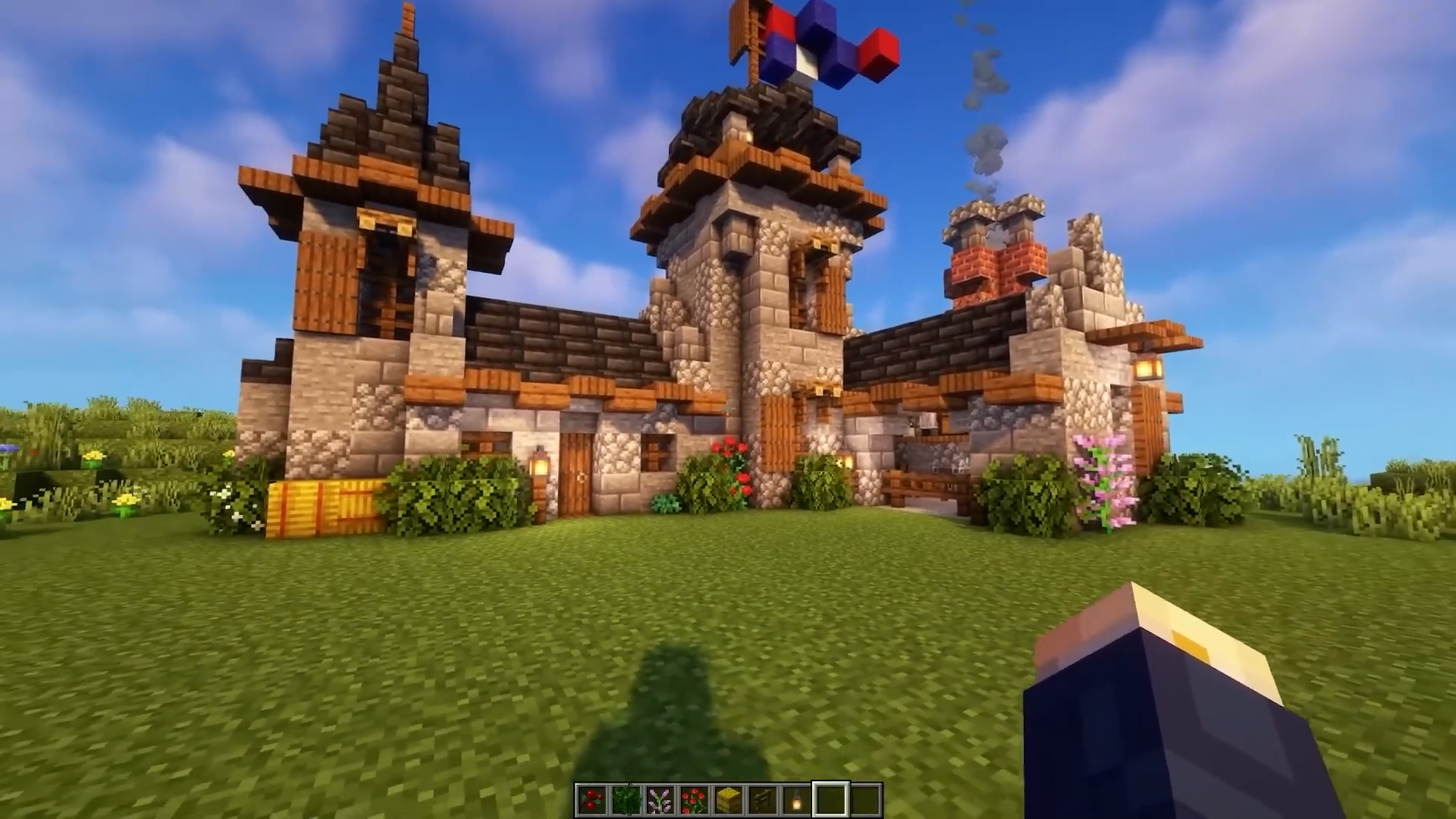 Minecraft survival castle with medieval style