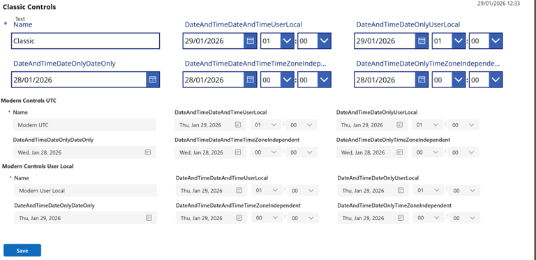 5 Dataverse date fields and the date picker in Canvas apps