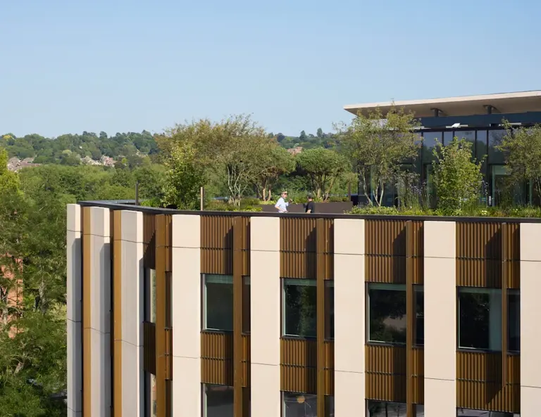 Oxford’s giant new lab building has a secret hidden in its facade