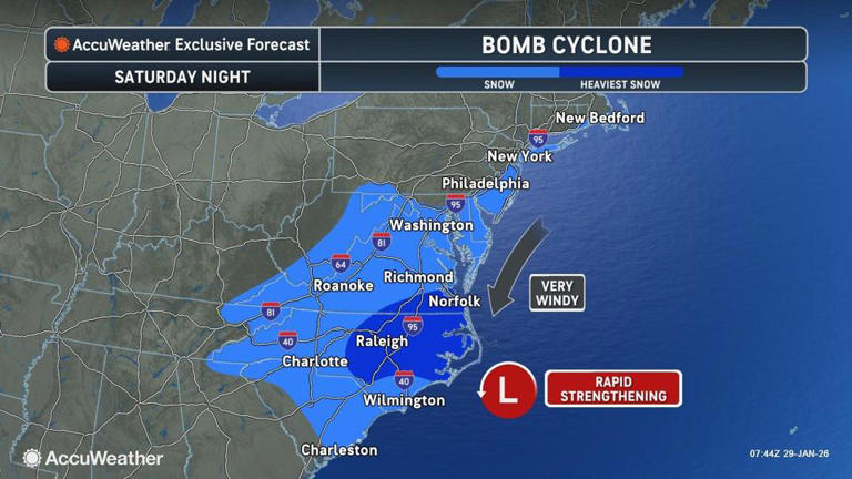 Bomb cyclone will hit Southeast this weekend—here’s what to expect if ...