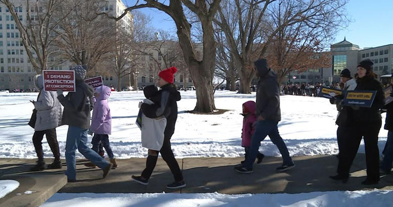 Pro-life Kansans rally against abortion rights during annual Statehouse ...