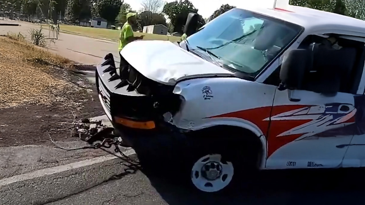 Recovering an overturned box van