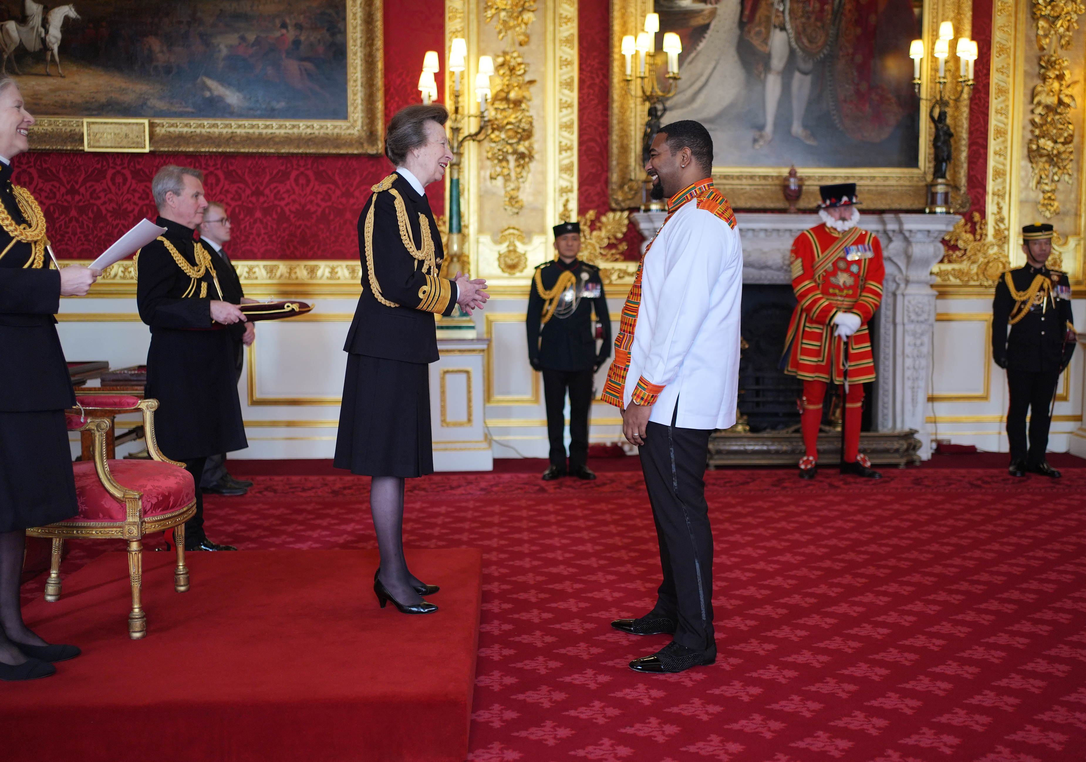 Princess Royal declines chance to learn how to rap at investiture